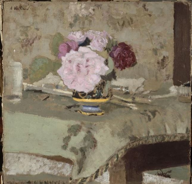 Jean Edouard Vuillard Nature morte avec un bouquet de roses, 1901, 33× ... Jean Edouard Vuillard Nature morte avec un bouquet de roses, 1901, 33× ...