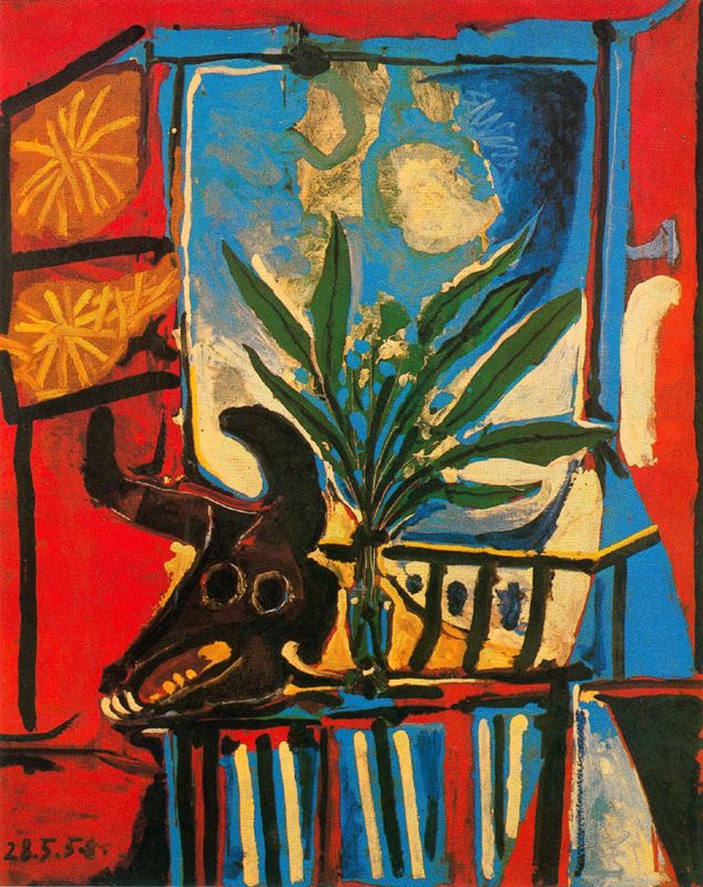 Pablo Picasso Still Life With Bulls Head 1958 130×163 Cm